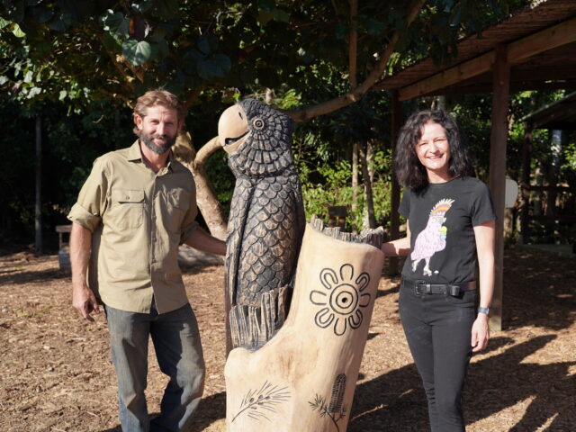 Flinders i-Impact project with sculptor Shane Christensen