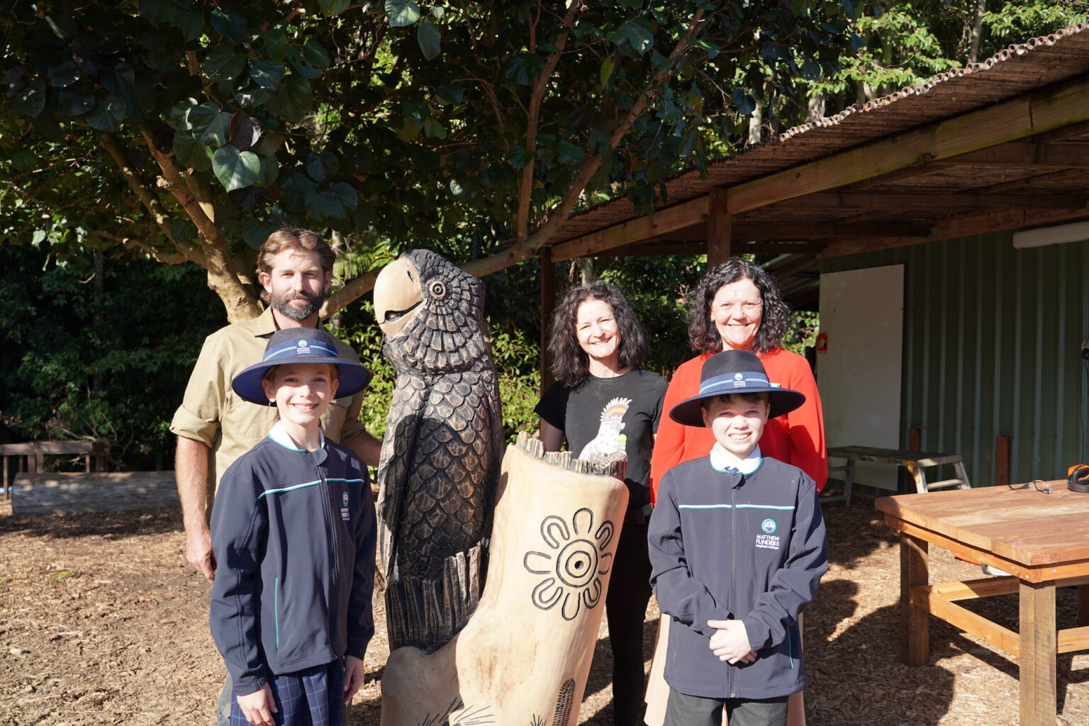 Flinders i-Impact project with sculptor Shane Christensen